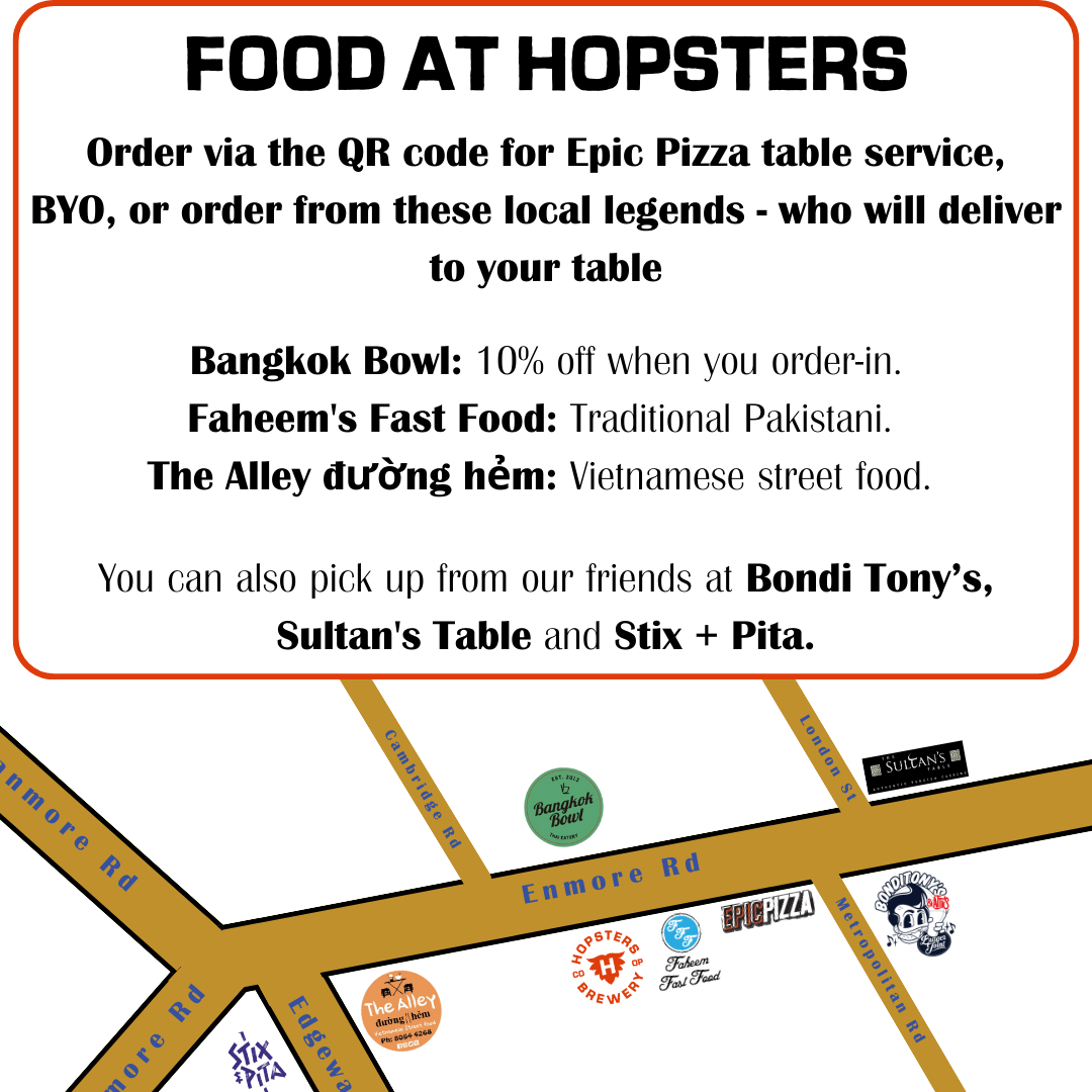 Hopsters Taproom. Home of Australia's First Cooperative Brewery.